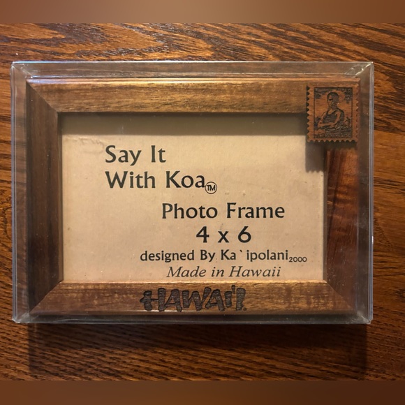 Koa | Accents | Genuine Koa Wood Product Photo Frame Brown 4 X6 Hawaii ...